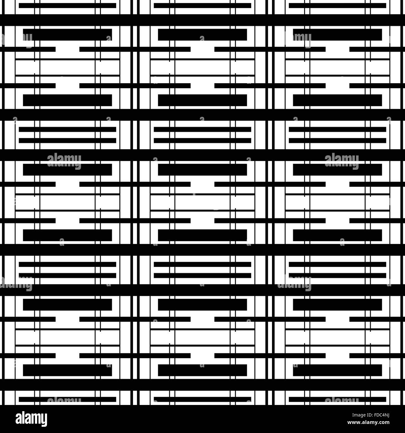 Abstract Monochrome Pattern Minimal Geometric Background Seamlessly Repeatable Stock Vector