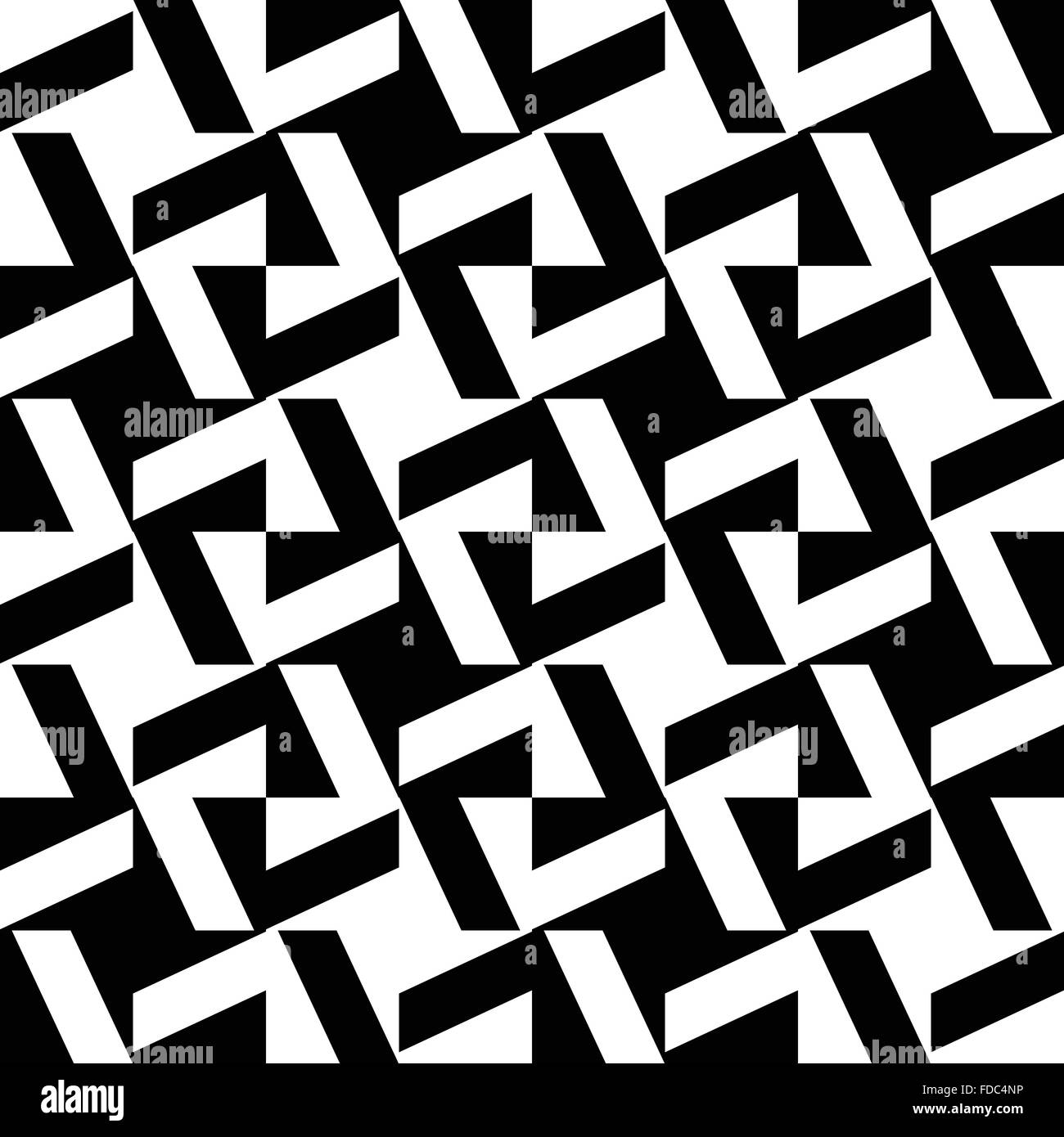 Abstract repeatable geometric pattern, monochrome background. Vector ... Abstract repeatable geometric pattern, monochrome background. Vector ...