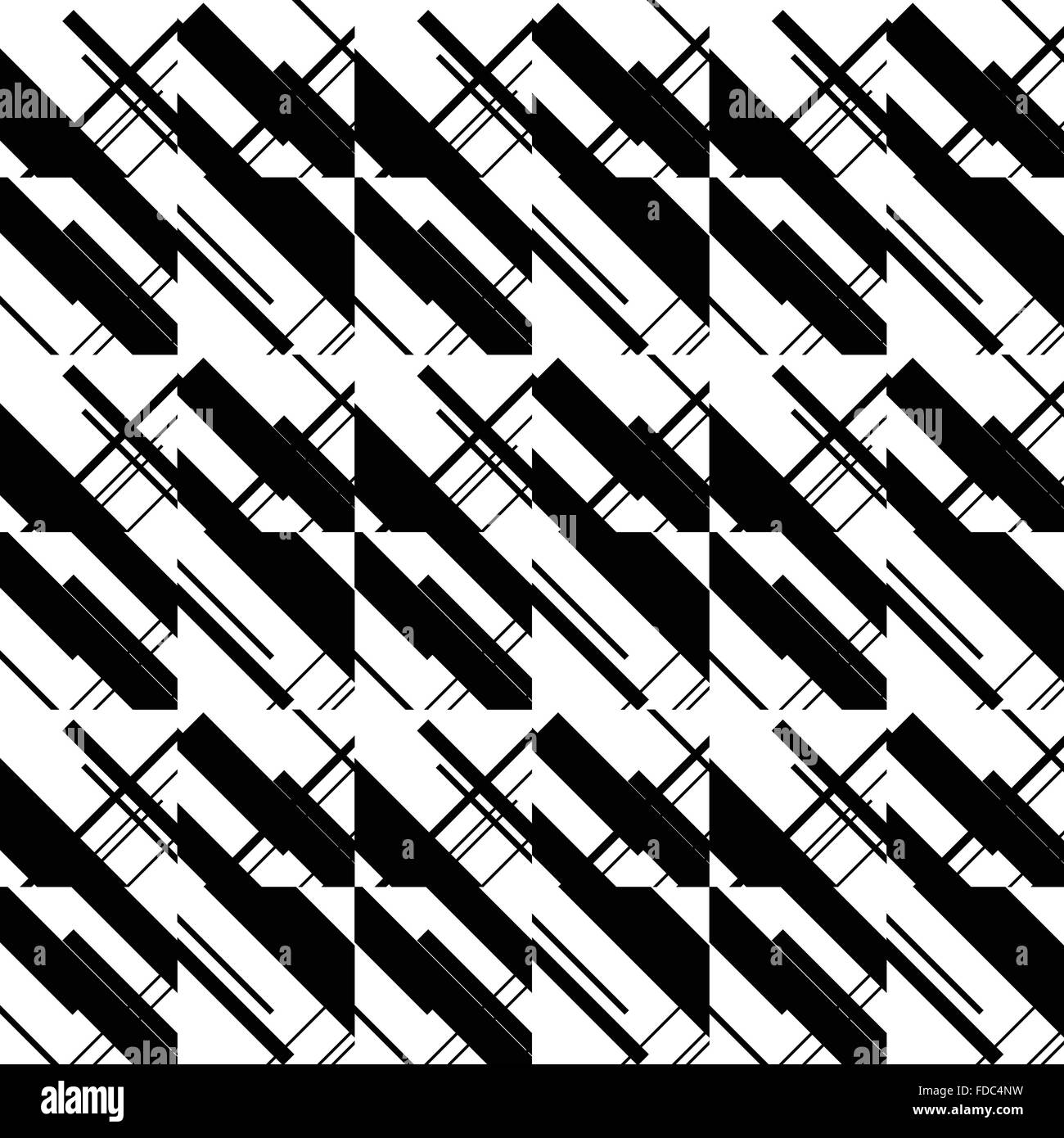 Abstract Monochrome Pattern Minimal Geometric Background Seamlessly Repeatable Stock Vector