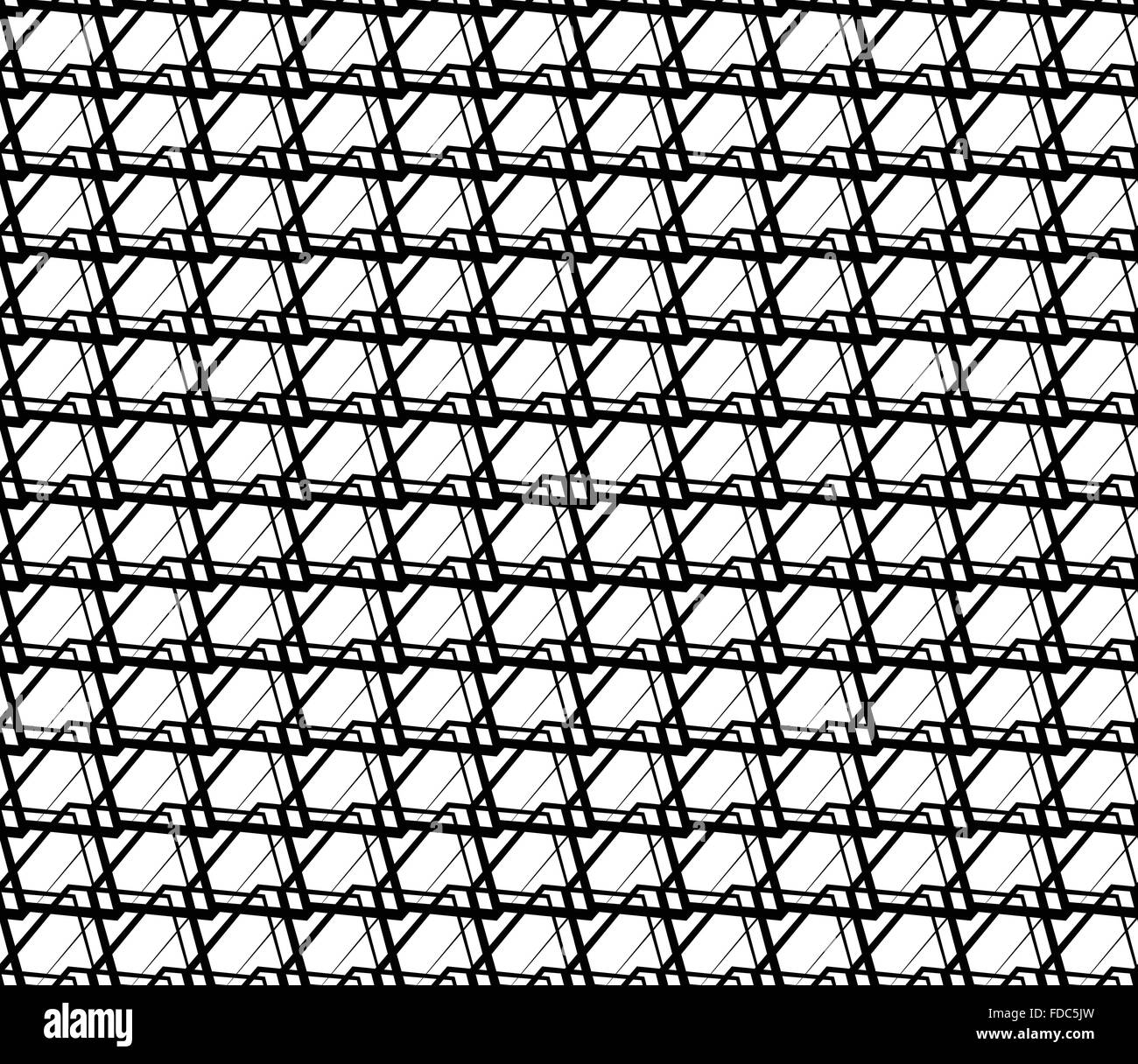 Seamlessly repeatable abstract, monochrome grid, mesh pattern. Editable vector Stock Vector ...