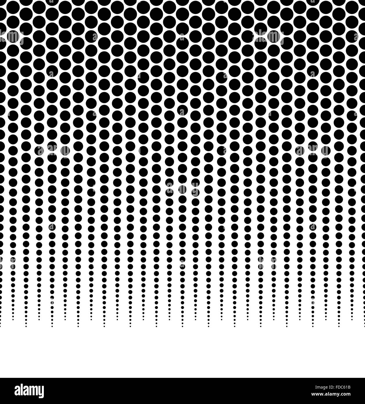 Halftone, dotted vector pattern, background. (Horizontally seamless ...