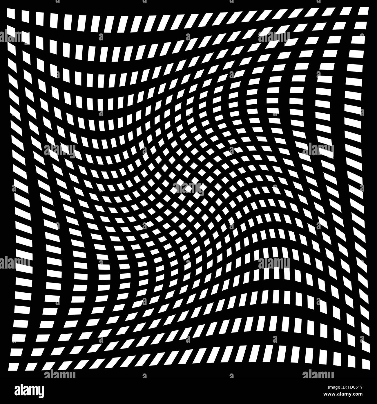 Abstract grid, mesh with distortion, warp. Editable vector texture ...