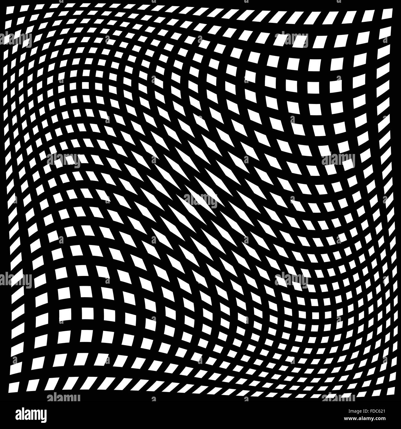 Abstract grid, mesh with distortion, warp. Editable vector texture ...