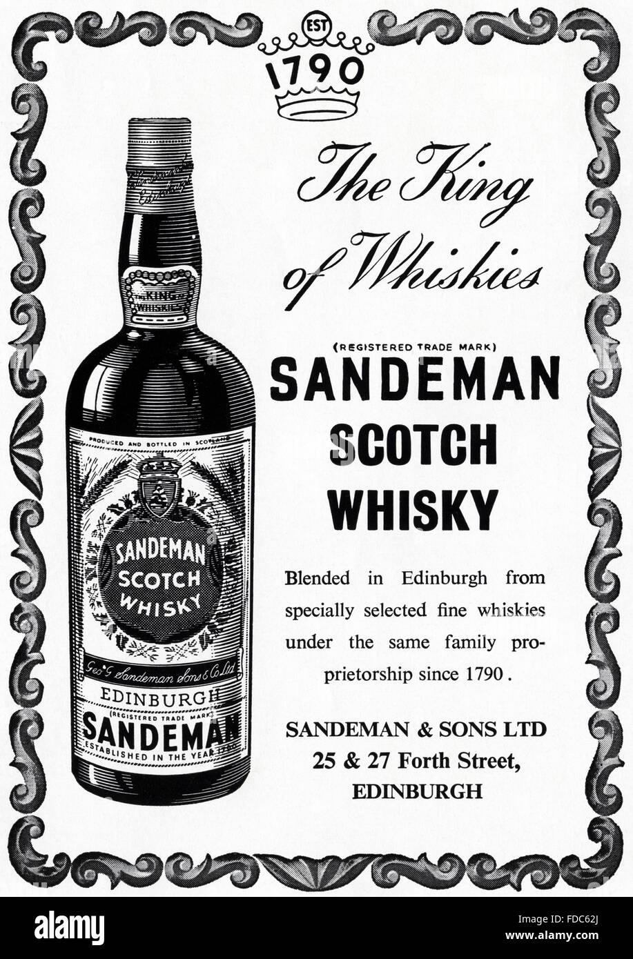 Whisky Scotch Advert High Resolution Stock Photography and Images - Alamy