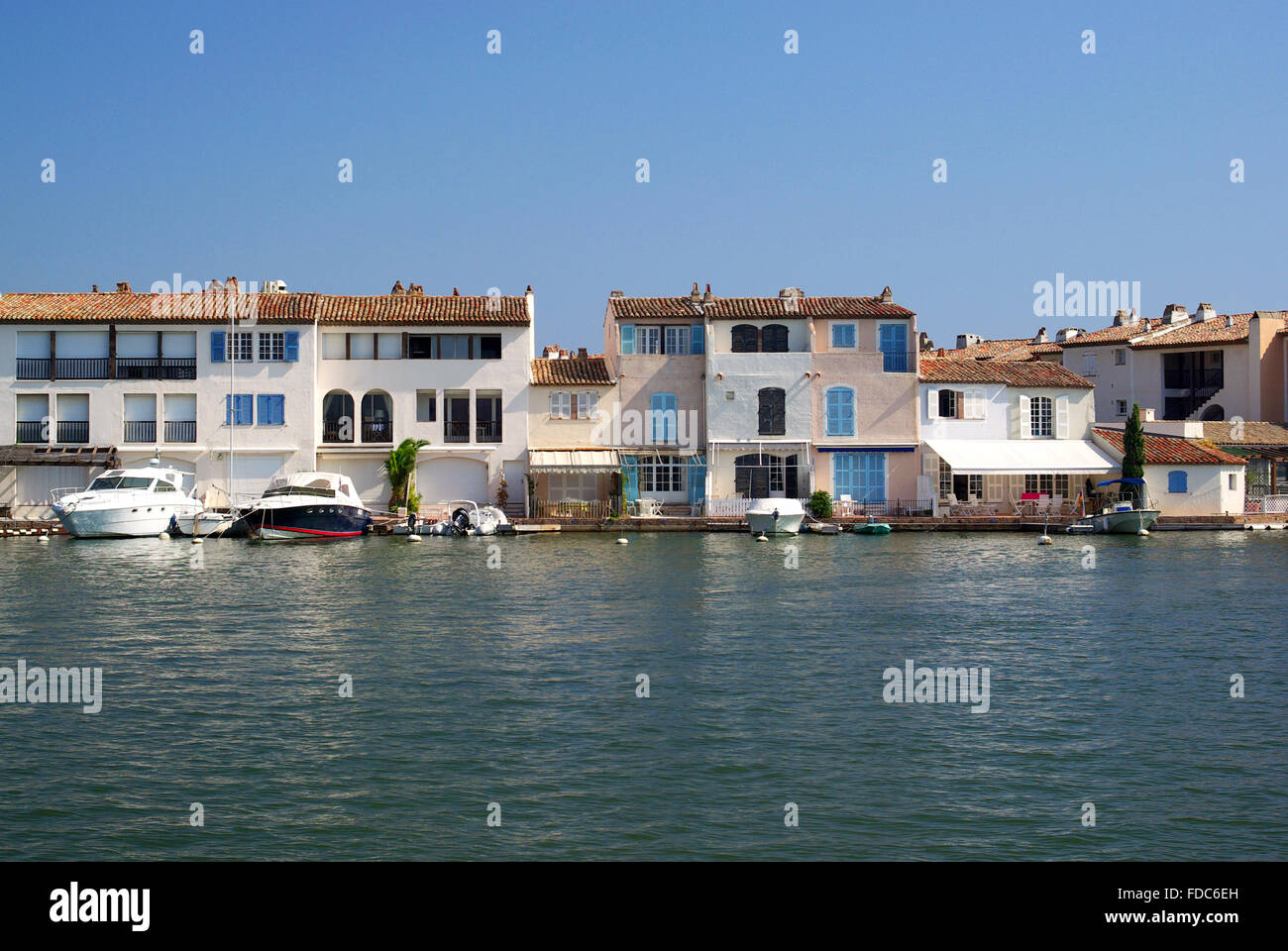 The lagoon town of Port Grimaud, France Stock Photo - Alamy