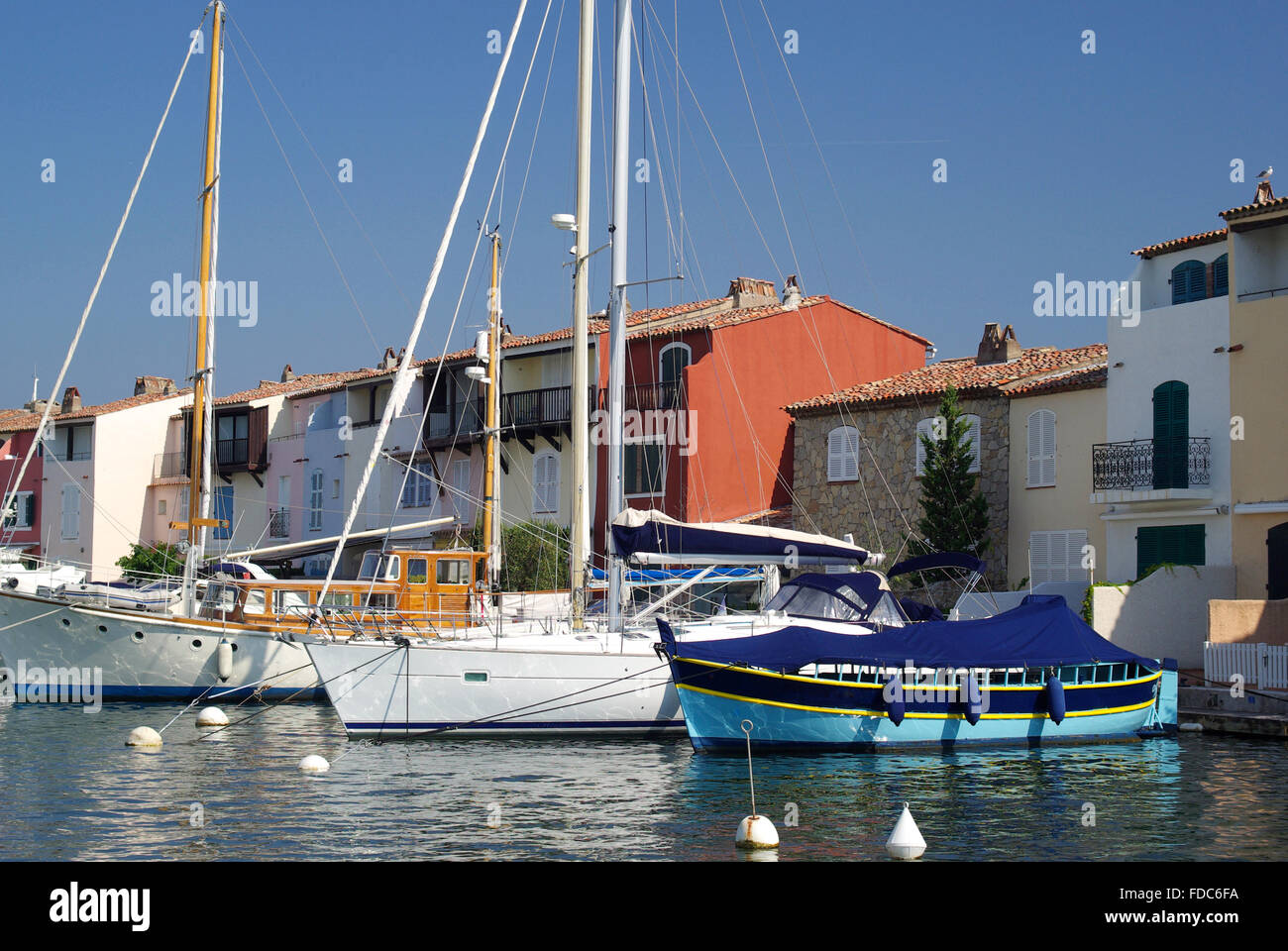 The lagoon town of Port Grimaud, France Stock Photo - Alamy