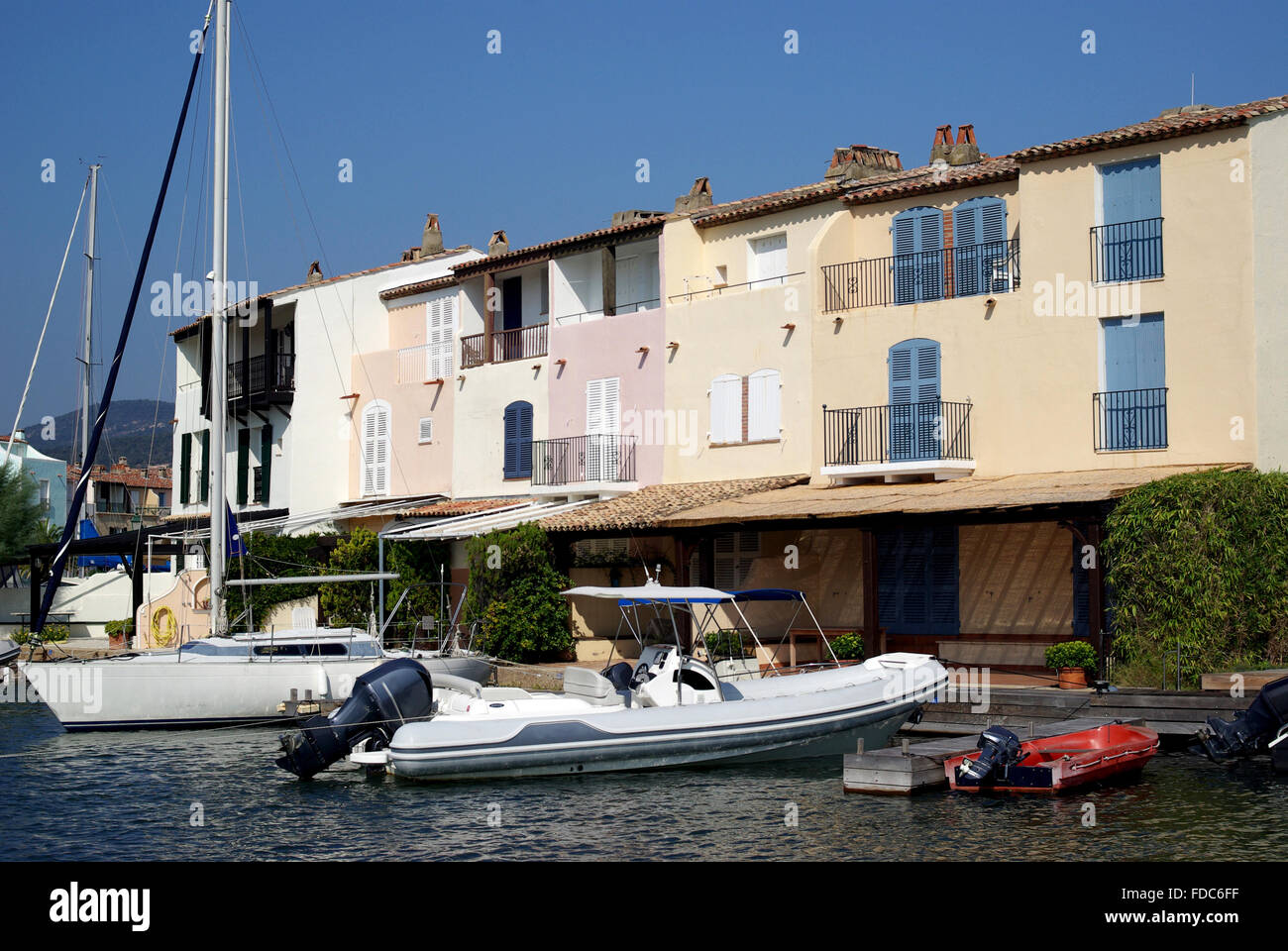 The lagoon town of Port Grimaud, France Stock Photo - Alamy