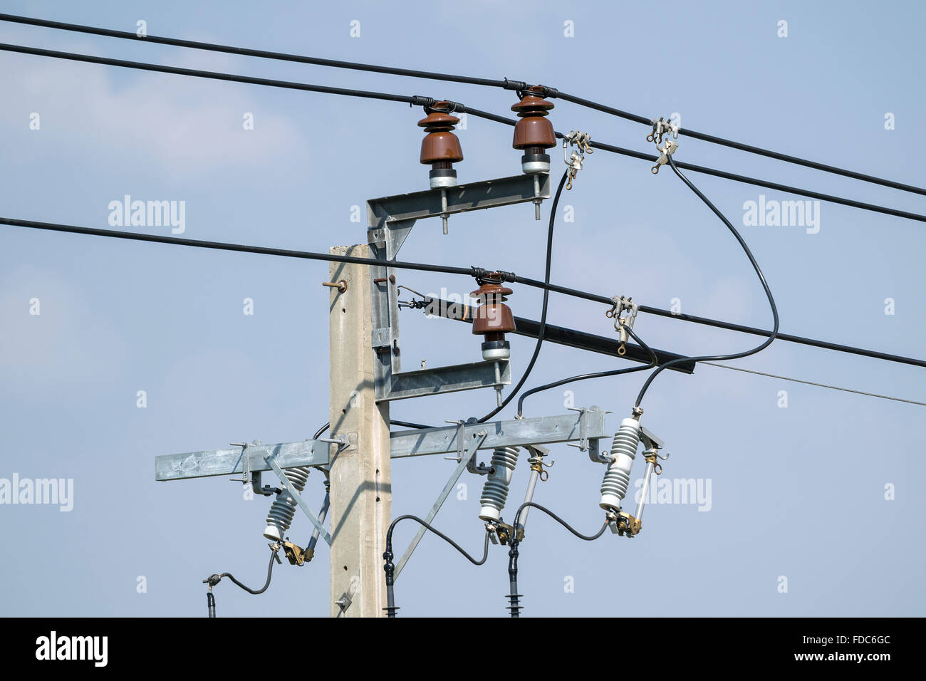 Ceramic insulators pylon hi-res stock photography and images - Alamy
