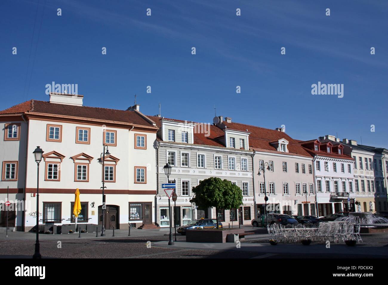 Lithuania, Vilnius, Town Hall Square Stock Photo - Alamy