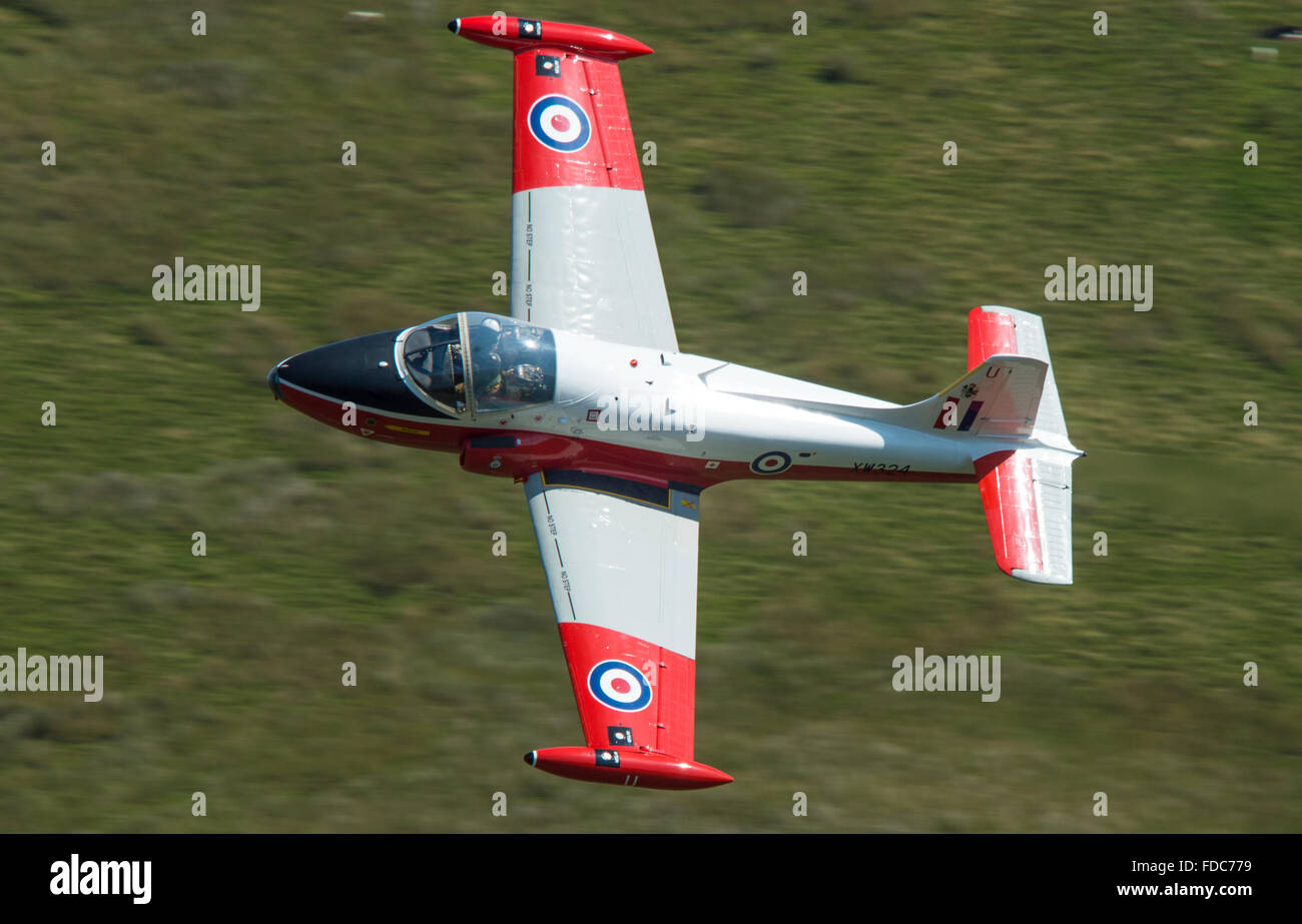 Jet Provost low flying through Wales Stock Photo - Alamy