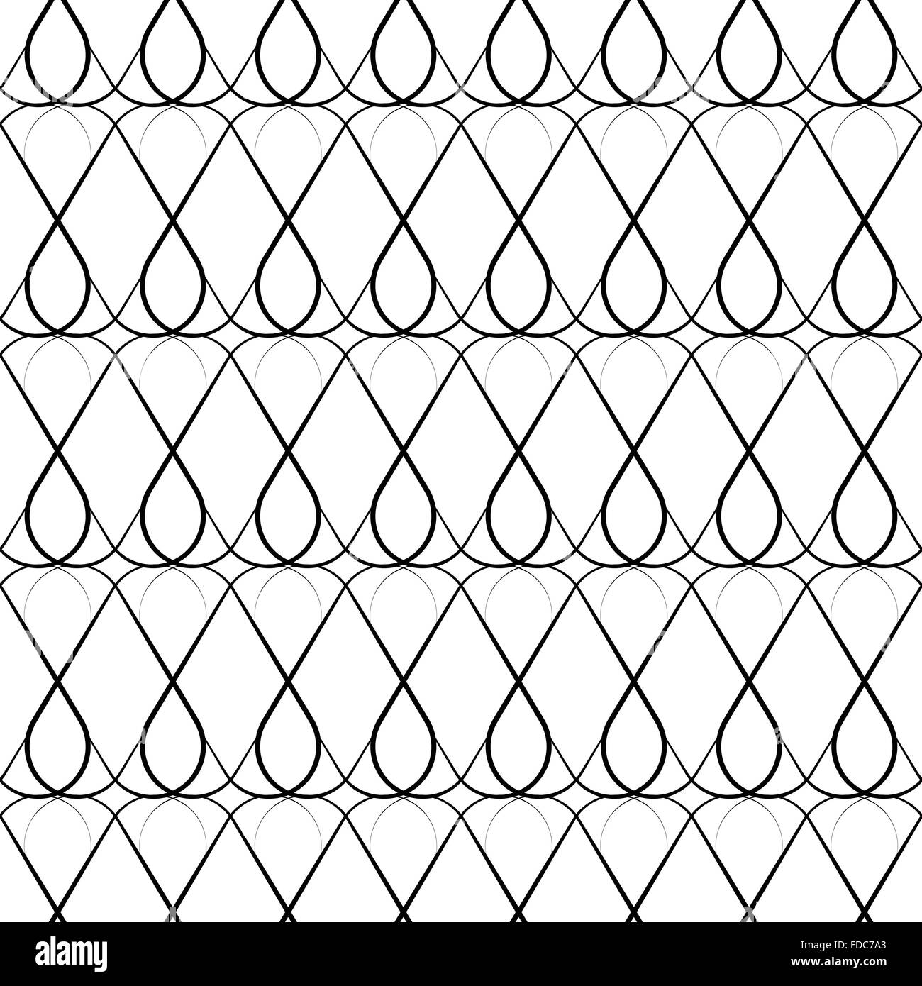 Geometric Repeatable Pattern Abstract Monochrome Background Vector