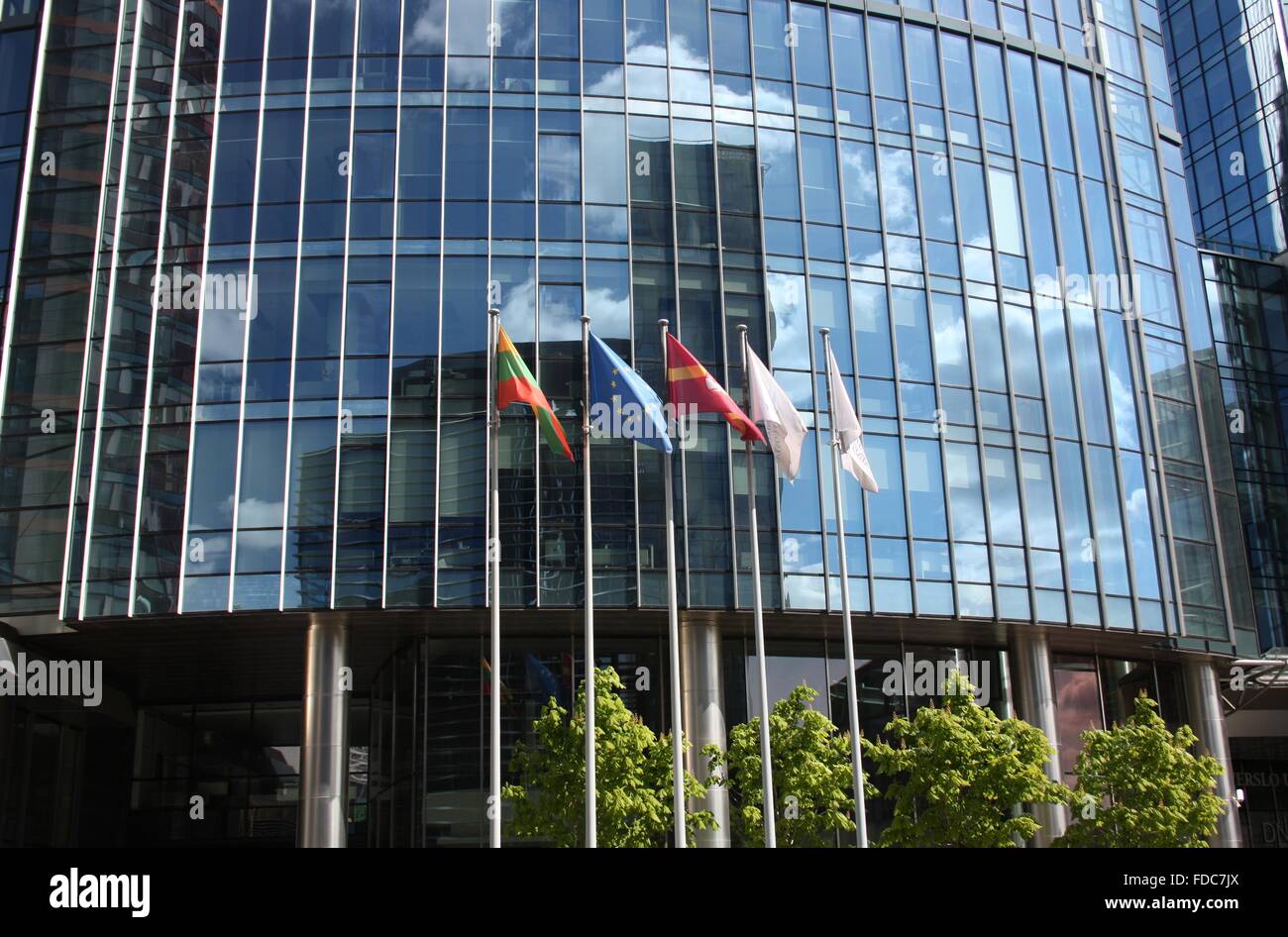 A modern high rise building. Lithuania, Vilnius Stock Photo - Alamy