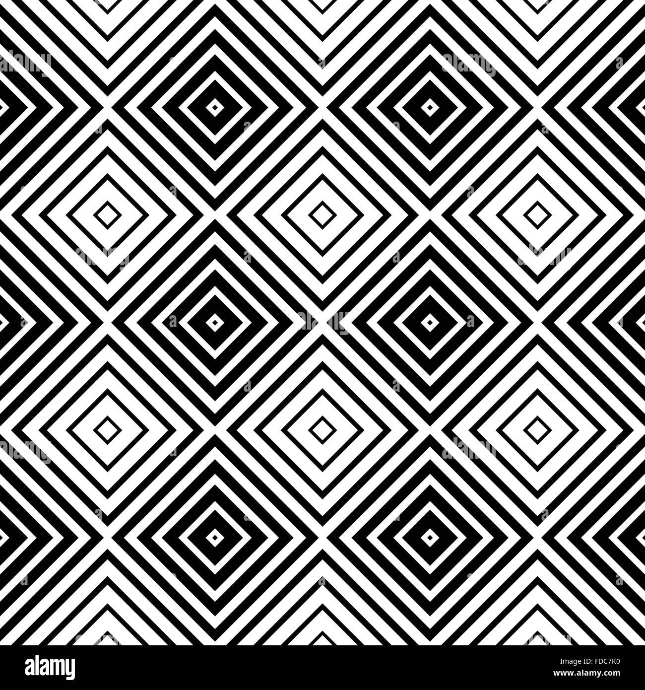 Abstract monochrome pattern with squares. Seamlessly repeatable Stock ...