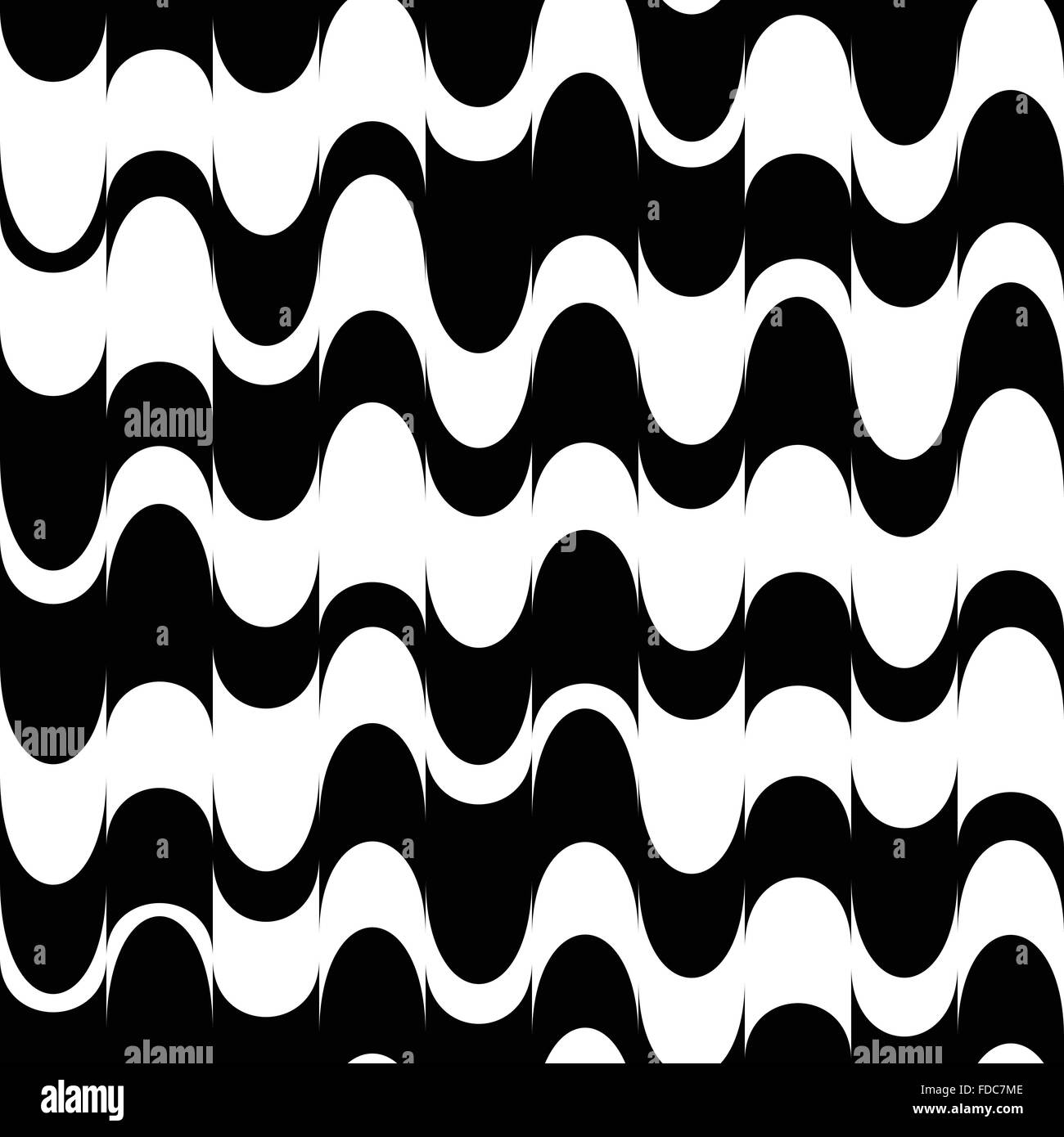 Abstract monochrome background with wavy, zigzag shapes. Seamlessly ...