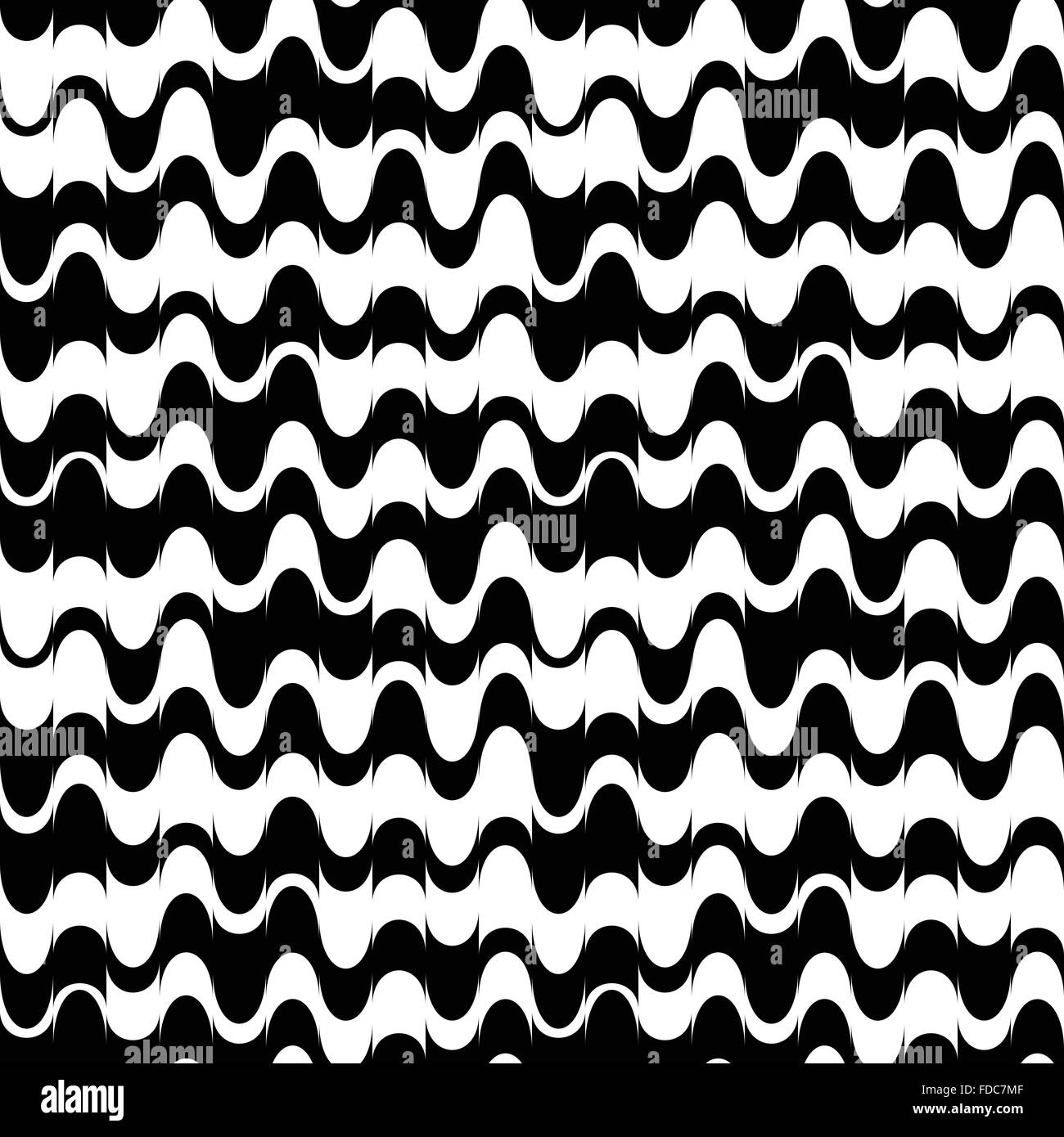 Abstract monochrome background with wavy, zigzag shapes. Seamlessly ...