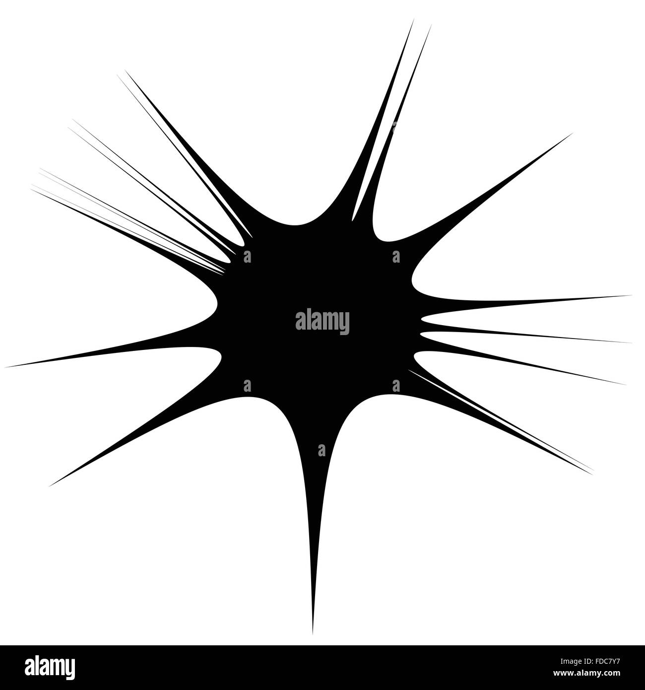 Abstract spiky pointed shape isolated hi-res stock photography and ...