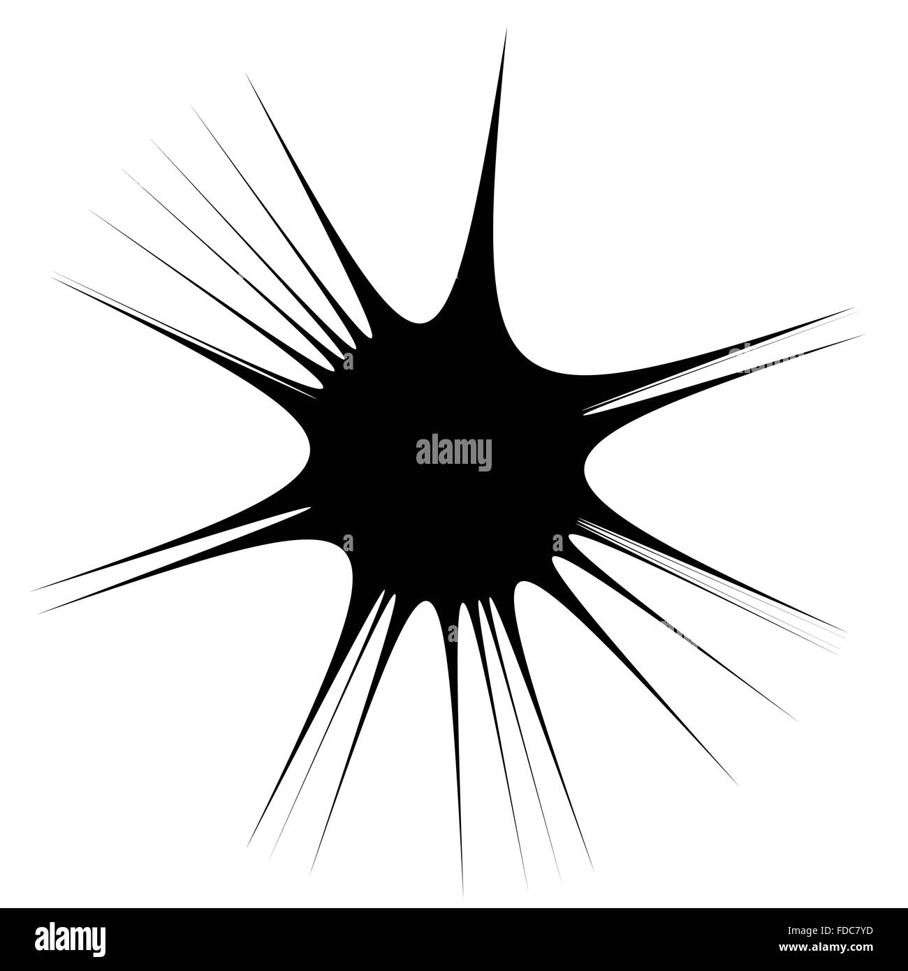 Abstract spiky pointed shape isolated hi-res stock photography and ...