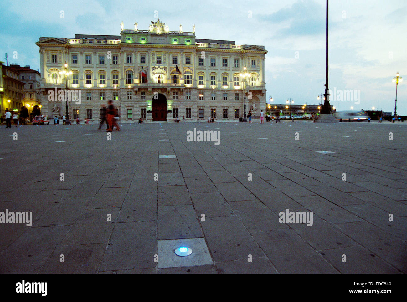 Italy, Friuli, Trieste, Unità d'Italia Square. Lloyd Triestino Palace ...