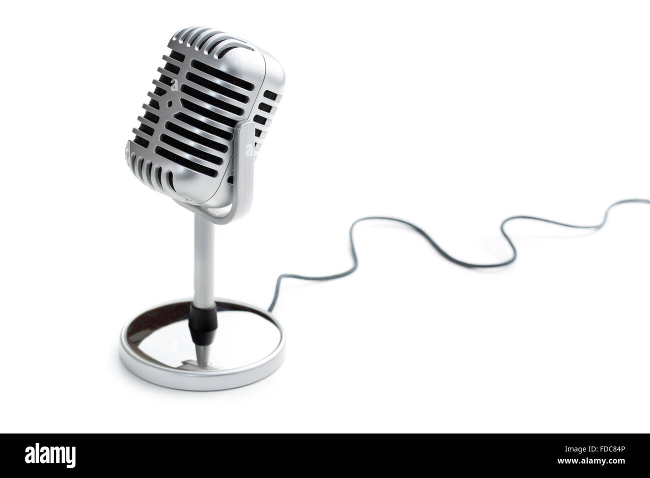 Retro radio microphone cut out hi-res stock photography and images - Alamy