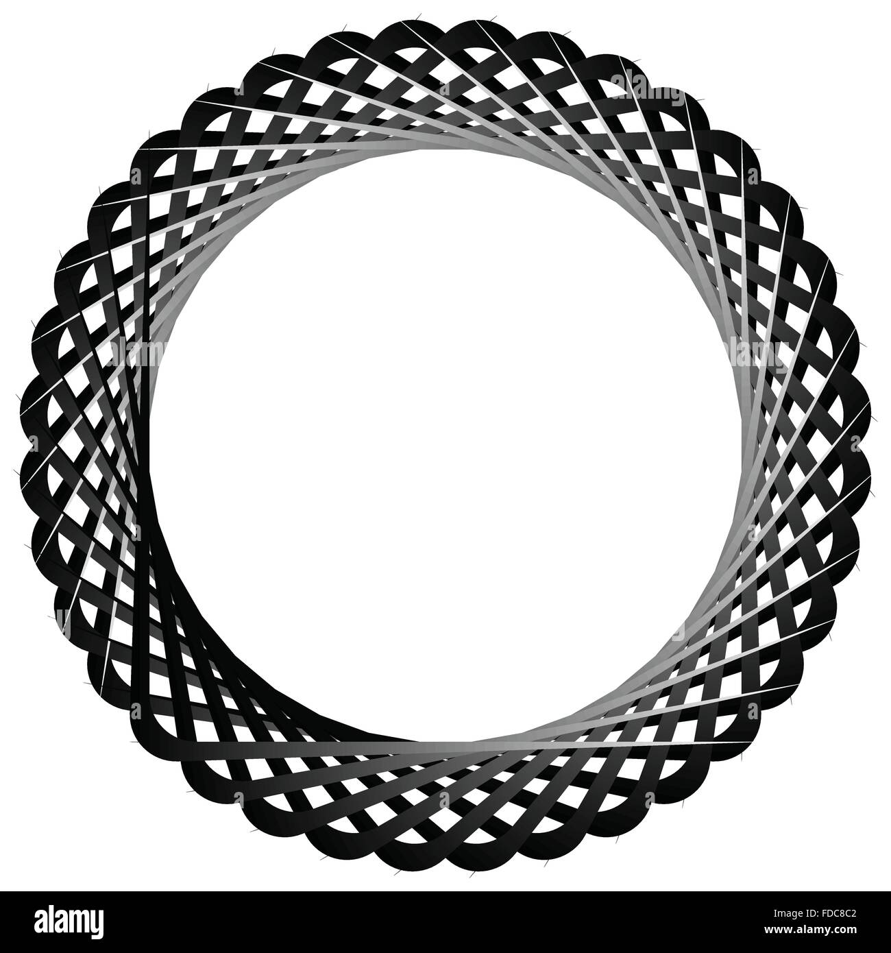 Abstract Circular Rotating Element Monochrome Vector Shape Stock Vector Image And Art Alamy
