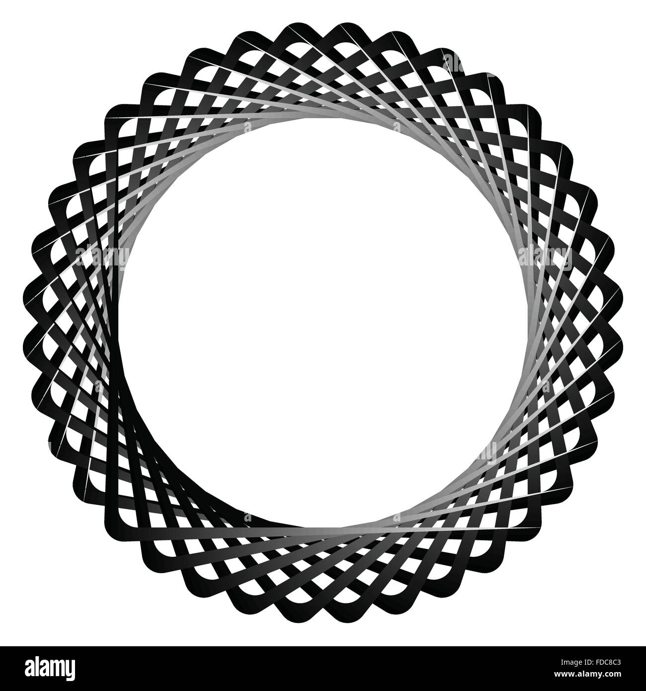 Abstract Circular Rotating Element Monochrome Vector Shape Stock Vector Image And Art Alamy