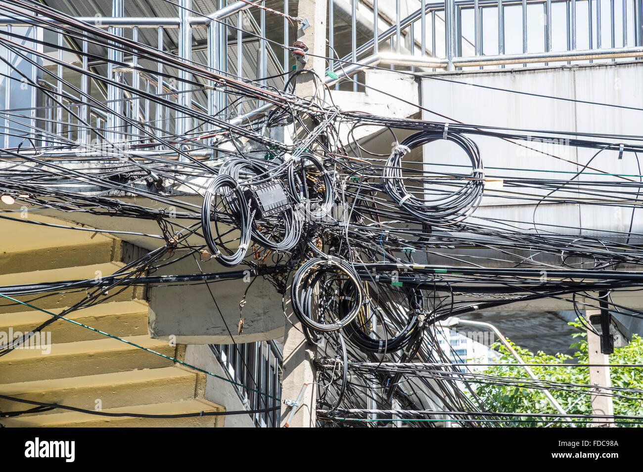 Things Thai Electrical distribution Stock Photo - Alamy