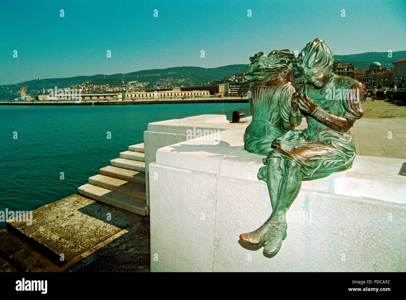 Trieste waterfront bronze statue hi-res stock photography and images ...