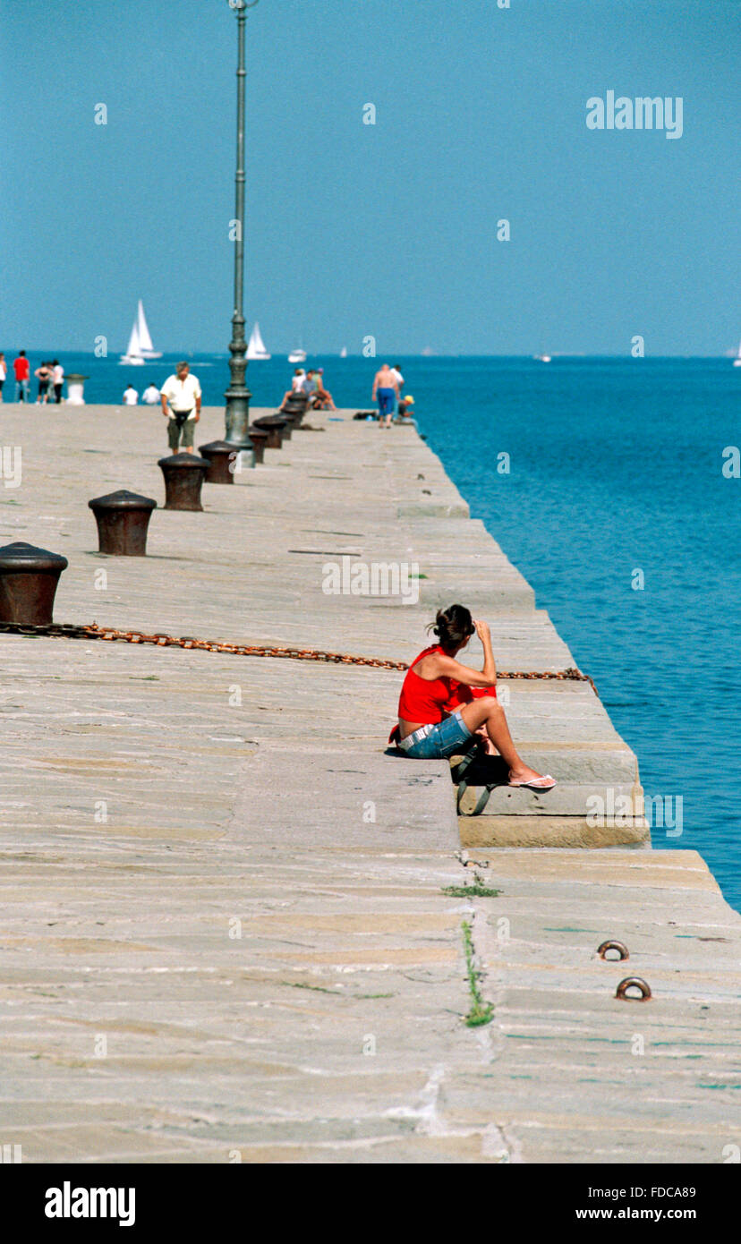 Italy, Friuli Venezia Giulia, Trieste, Molo Audace Stock Photo - Alamy
