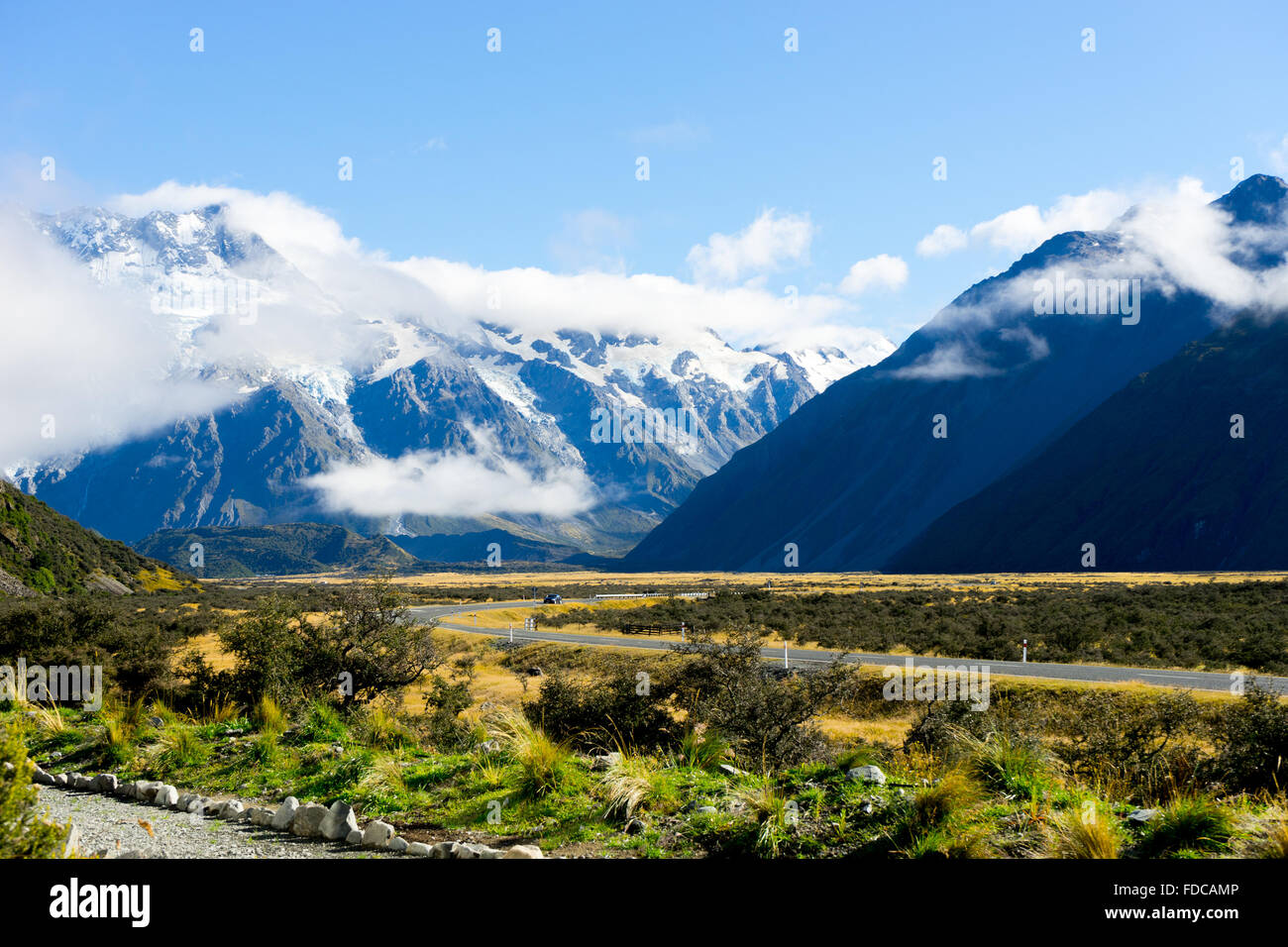 Beautiful natural landscape of mountains of New Zealand Stock Photo - Alamy