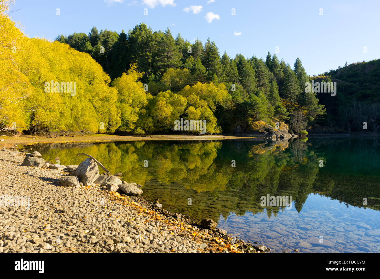Natural landscape of New Zealand alps and lake Stock Photo - Alamy