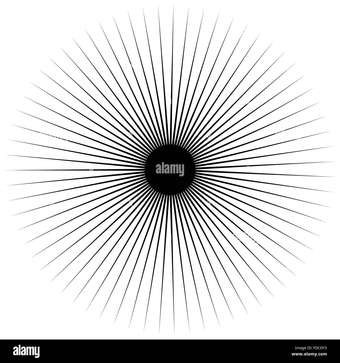 Spiky shape, element. Monochrome abstract vector illustration Stock ...