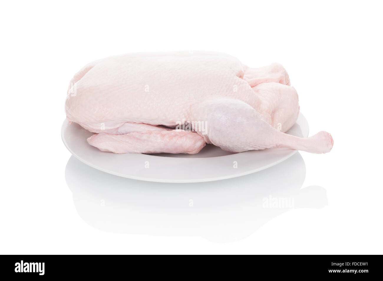 Fresh raw duck isolated on white background. Culinary cooking Stock ...