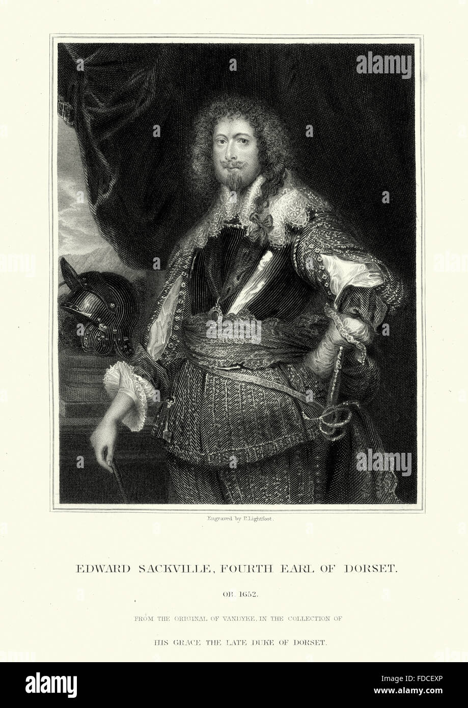 Edward Sackville, 4th Earl of Dorset an English courtier, soldier and ...