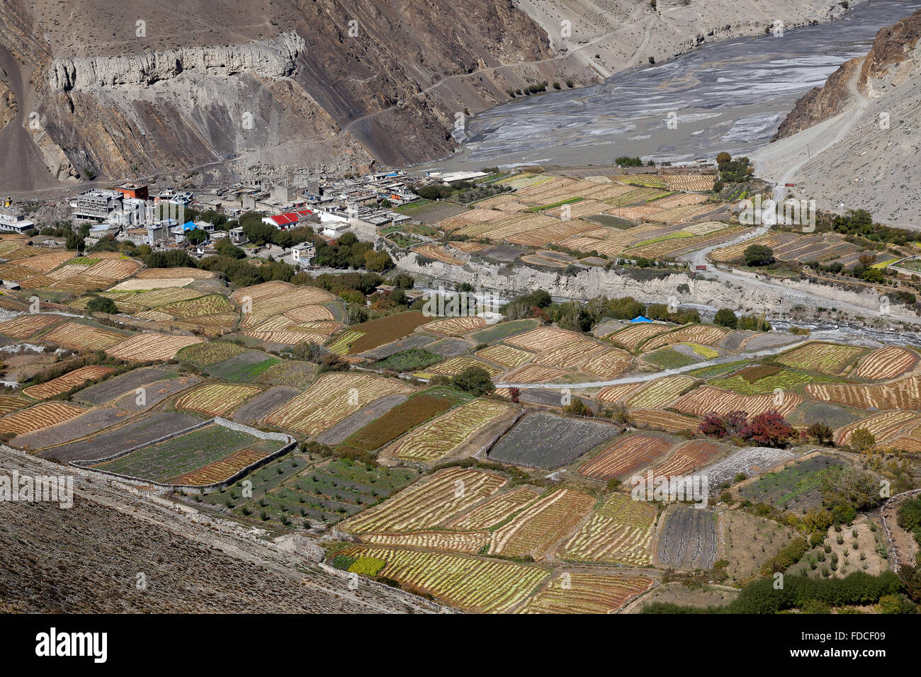 Kagbeni Village, Mustang, Nepal Stock Photo - Alamy