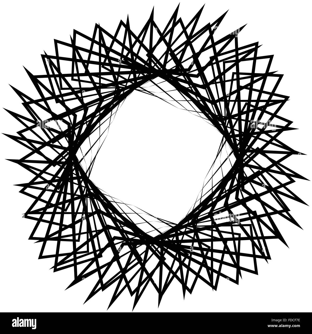 Spirograph Vector Pattern Black and White Stock Photos & Images - Alamy
