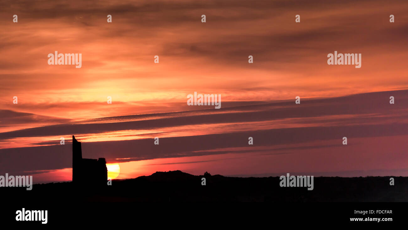 Cornwall Engine House Sunset High Resolution Stock Photography and ...