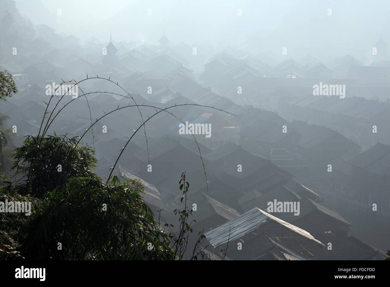 Guizhou Province Liping County Zhaoxing ancient village Stock Photo - Alamy