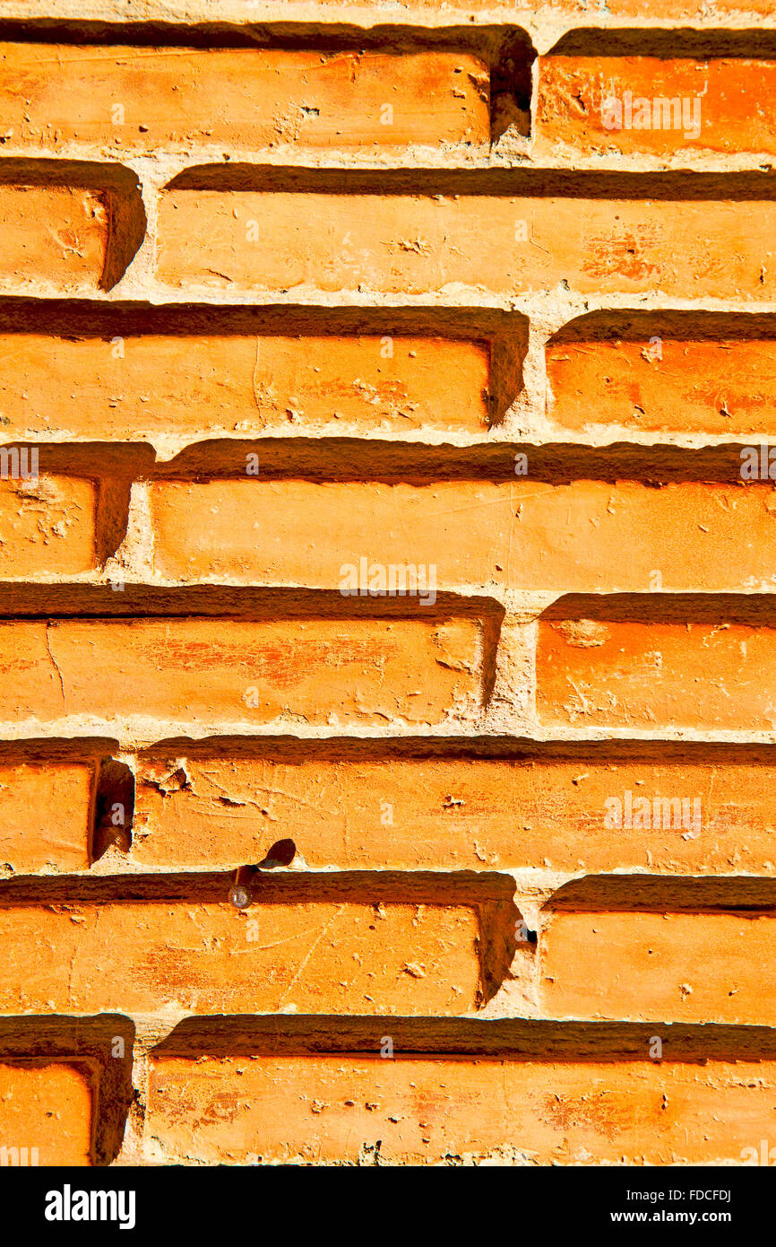 texture wall in africa morocco the old brick construction concrete ...