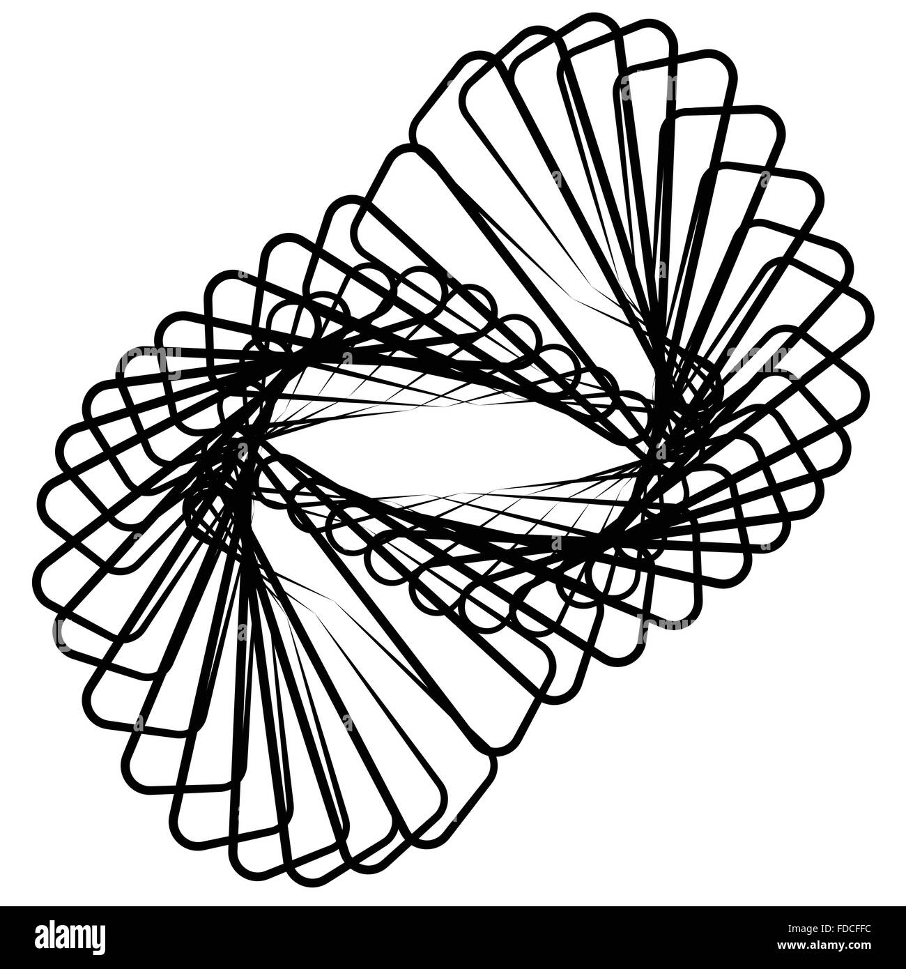 Spirograph vector pattern Black and White Stock Photos & Images - Alamy