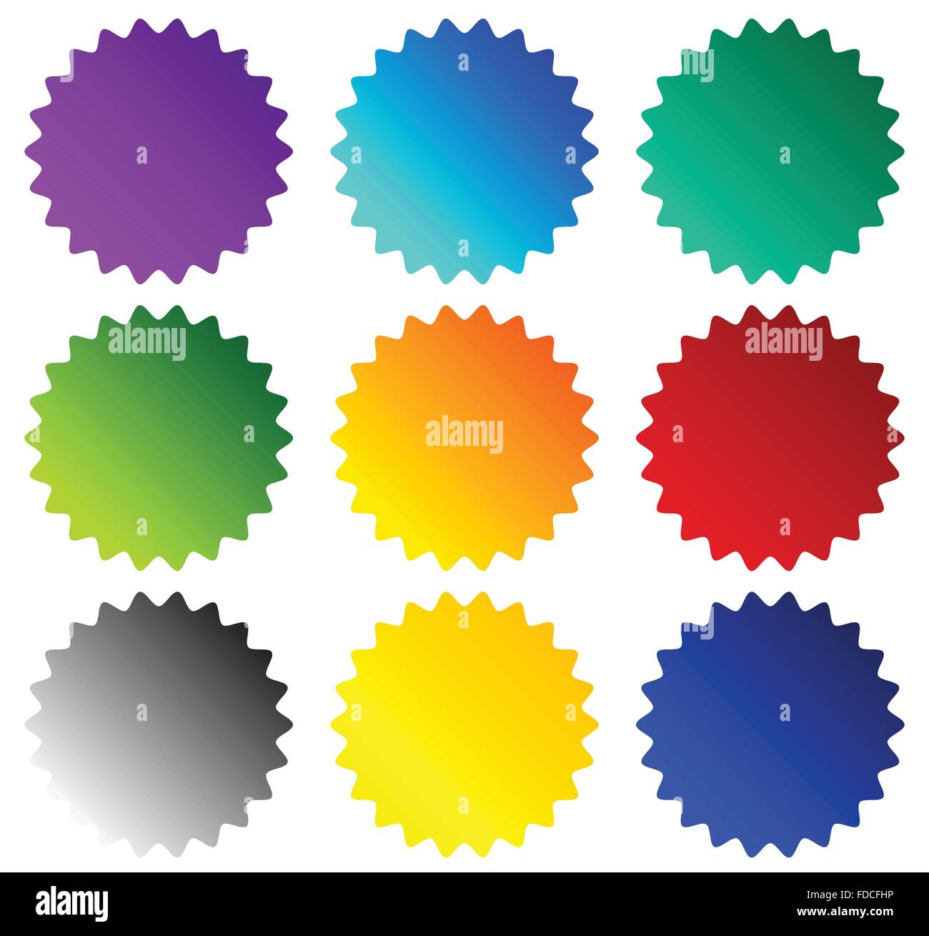 Badge, starburst, price flash shapes. Vector illustration Stock Vector ...