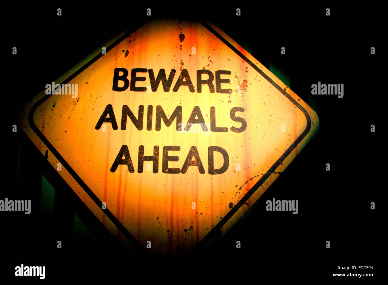 Beware animals sign hi-res stock photography and images - Alamy
