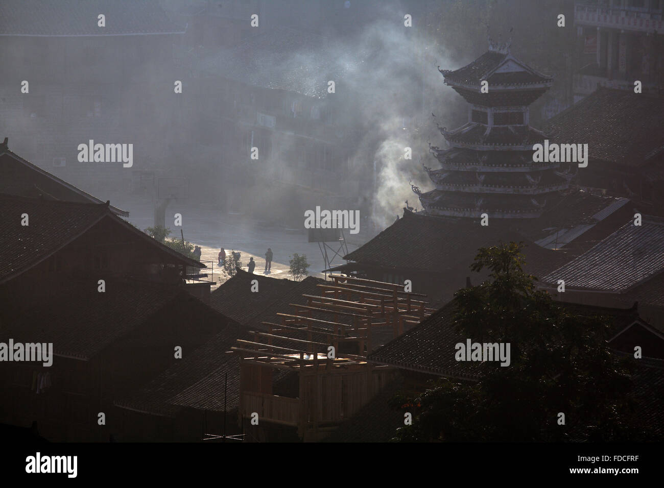 Guizhou Province Liping County Zhaoxing ancient village Stock Photo - Alamy