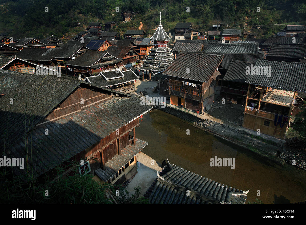 Guizhou Province Liping County Zhaoxing ancient village Stock Photo - Alamy