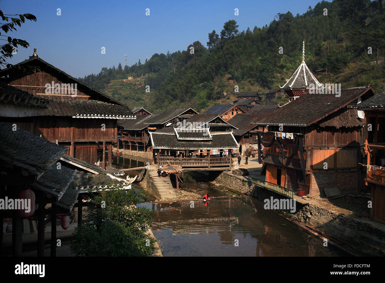 Guizhou Province Liping County Zhaoxing ancient village Stock Photo - Alamy
