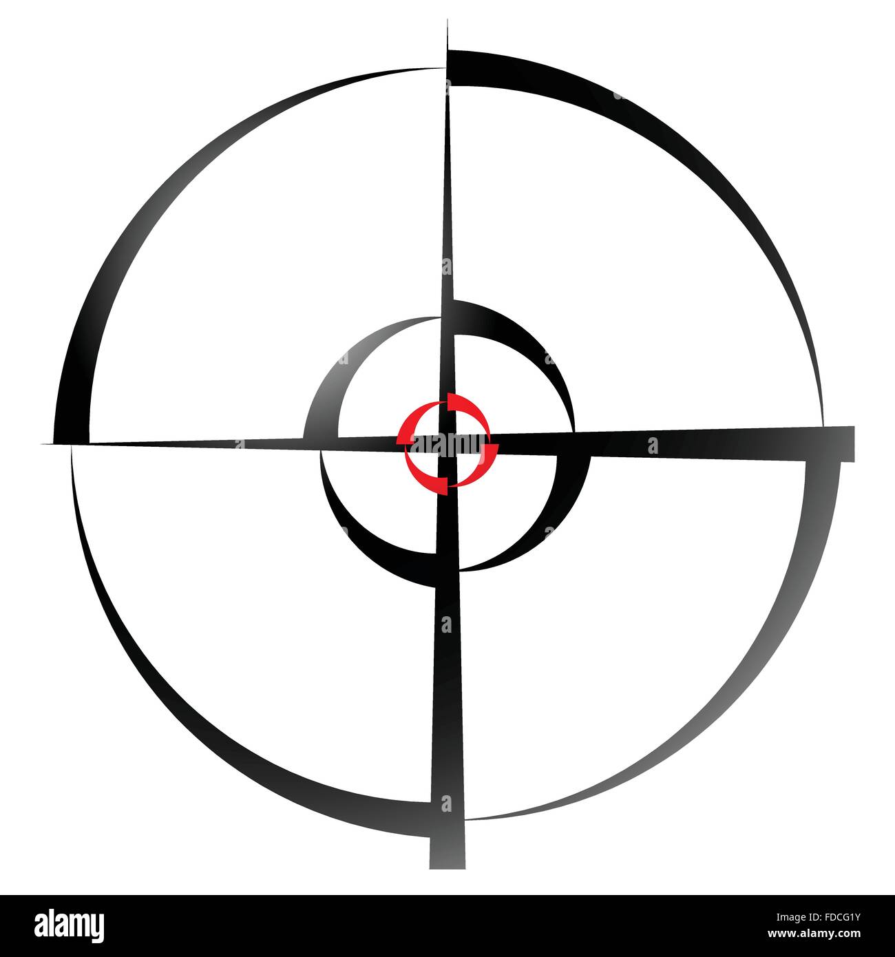 Cross hair, target mark, Circular reticle vector illustration Stock Vector Image & Art - Alamy