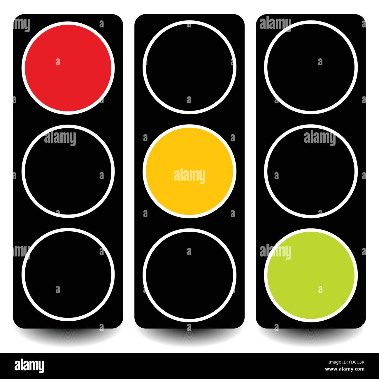 Intersection traffic lights junction Cut Out Stock Images & Pictures ...
