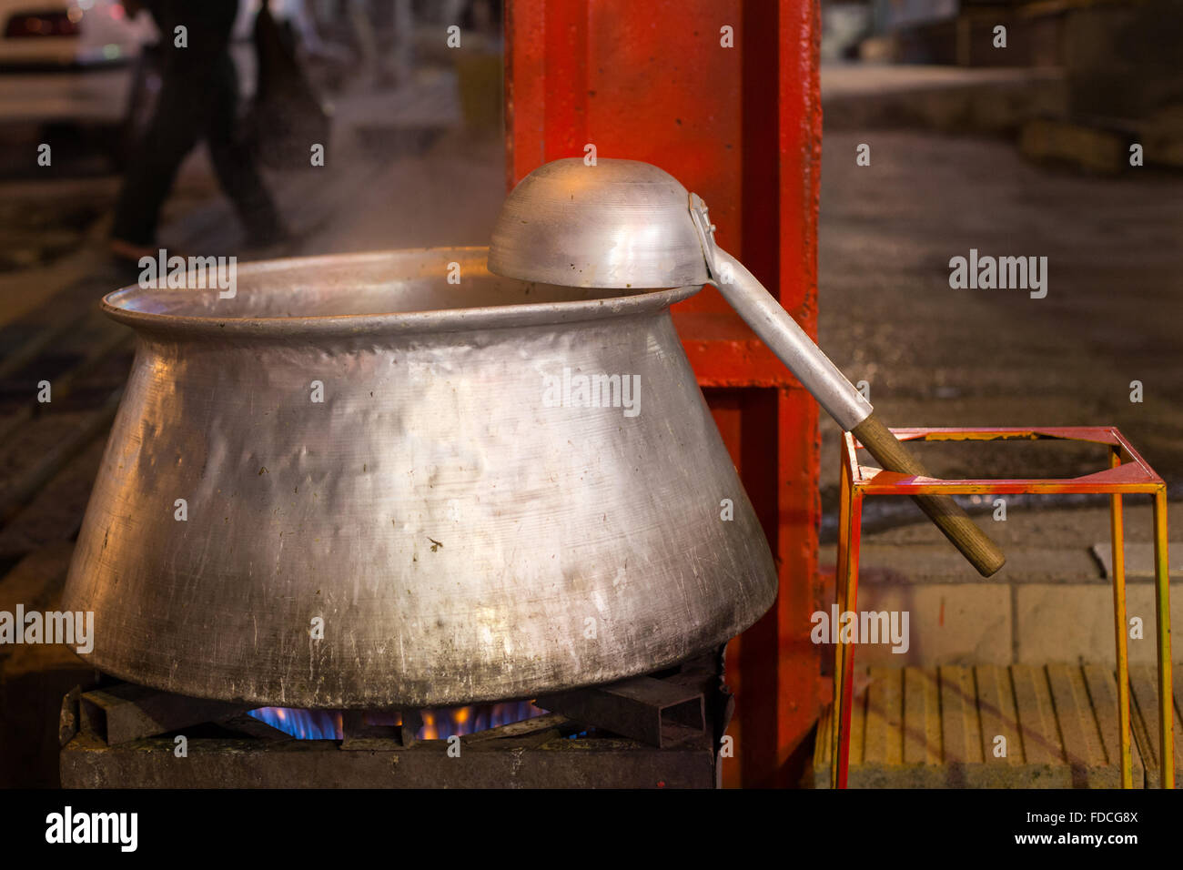 soup pot and ladle Stock Photo - Alamy