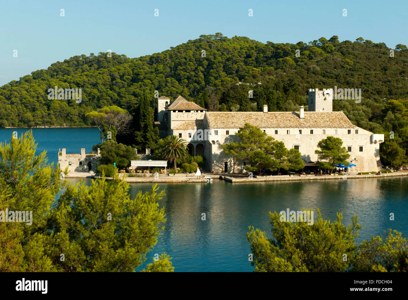 Kroatien, Dalmatien, Insel Mljet, Kloster der Hl. Maria im See Veliko ...