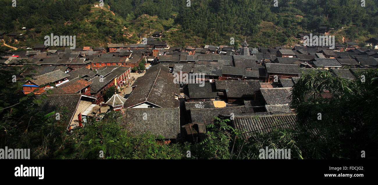 Hunan Province West Hunan Huitong County Gaoyi Ancient Village Stock ...