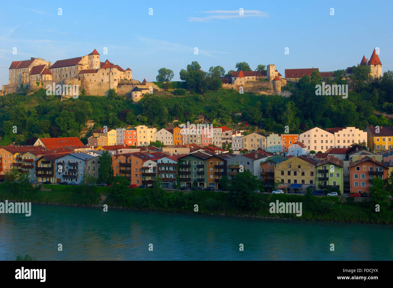 Burghausen, Castle, Upper Bavaria, Altötting district, View from ...